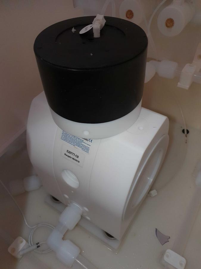 used used Air operated diaphragm pump in solid construction with ...